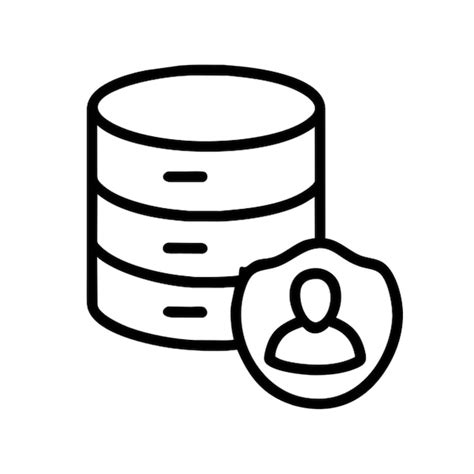 Premium Vector Database Icon Outline