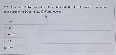 solved by an expert q2 ﻿how many dna molecules will be obtained after