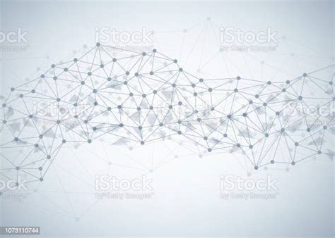 연결 점 들과 라인 추상 기술 배경입니다 데이터 및 기술 개념입니다 인터넷 네트워크 연결 0명에 대한 스톡 벡터 아트 및 기타