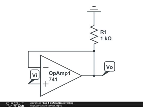 Lab 4 Opamp Non Inverting Circuitlab