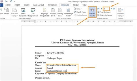 Cara Membuat Mail Merge Pengertian Fungsi Contohnya
