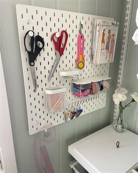 SkÅdis Pegboard White Ikea Storage Baskets Ikea Peg Board