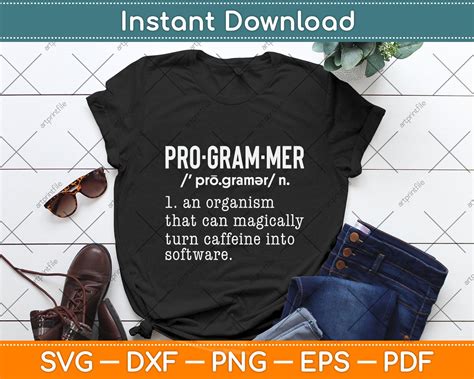 Programmer Noun Definition Svg Cutting File Artprintfile