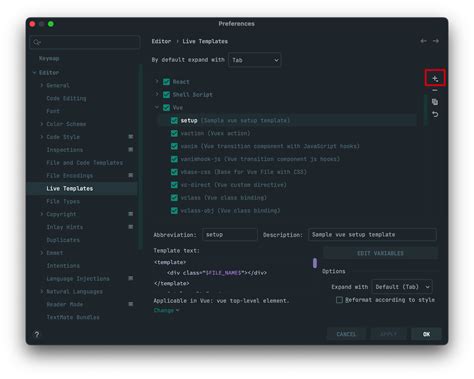 Webstorm Live Templates自定义模板webstromlivetemplate Csdn博客