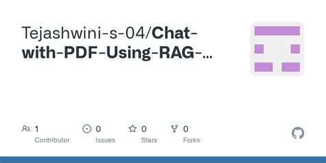 Github Tejashwini S 04chat With Pdf Using Rag Pipeline
