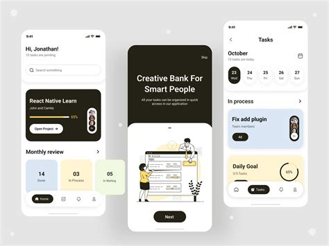 task management app on behance