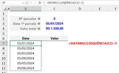 Como Gerar Parcelas Automaticamente No Excel Guia Do Excel