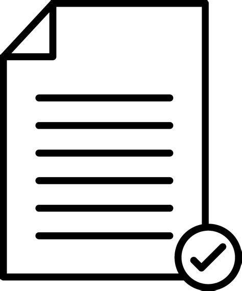 Approved Line Icon Vector Art At Vecteezy