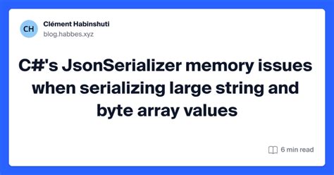 How To Avoid Jsonserializer Flaw Clément Habinshuti Posted On The Topic Linkedin