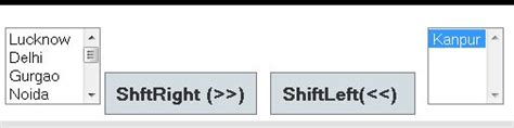 Move Data From One Listbox To Another Listbox Using Jquery In Web Api