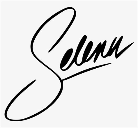 Selena Signature Svg
