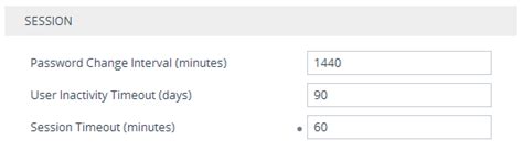 Configuring Web Session Timeouts