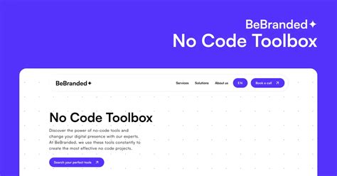 No Code Toolbox No Code Agency Bebranded France