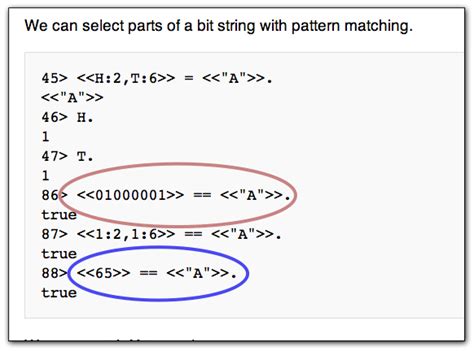 Probably Done Before Gotcha With Bitstrings In Erlang Naked Chevron Numerals Are Decimal