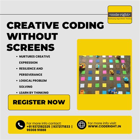 Creative Coding Without Screens We At Code Right Aspire To Instill