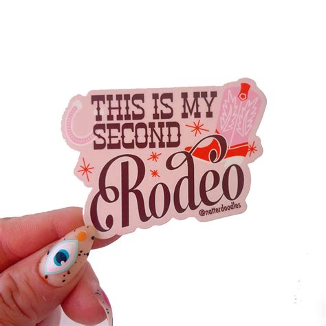 This Is My Second Rodeo Vinyl Sticker Bobo Design Studio