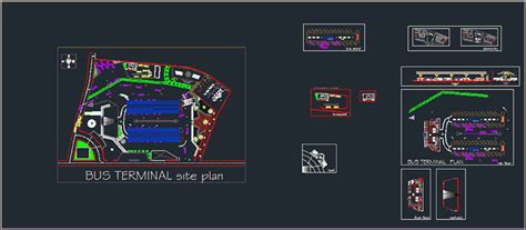Bus Terminal Dwg Block For Autocad • Designs Cad