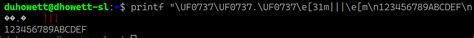 Spurious Spaces Appear When Printing Some Character From Unicode Private Use Area · Issue 15086
