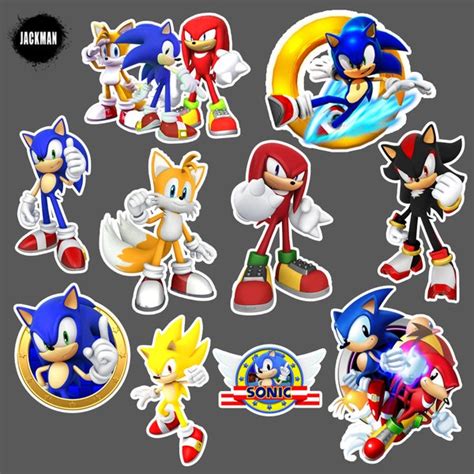 Sonic Template Svg Etsy