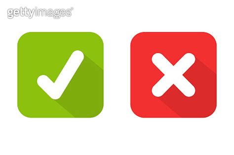 Green Check Mark And Red Wrong On The Checked Box True Or False