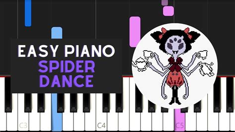 Spider Dance Easy Piano Tutorial Undertale Youtube