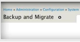 Backup And Migrate Drupal Module 100CMS Org