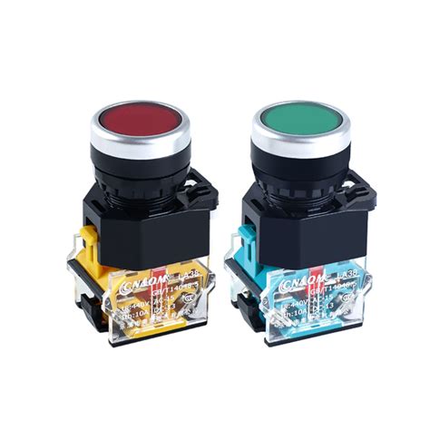 สวิทช์ปุ่มกดแบบกดติดปล่อยดับ Push Button Switch ขนาด22mm Th