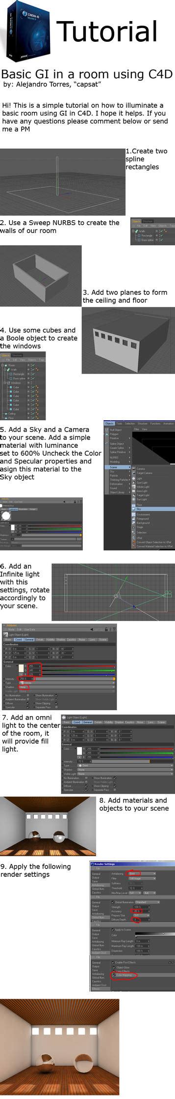 Basic Gi In C4d Tutorial R10 By Capsat On Deviantart