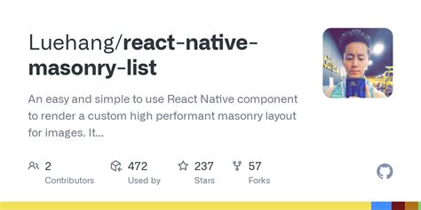 Github Luehang React Native Masonry List An Easy And Simple To Use React Native Component To