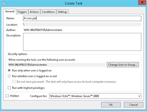 How To Make Cron Jobs From Windows Task Scheduler