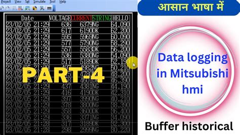 mitsubishi hmi data logging gt designer data logging mitsubishi hmi data logging data log