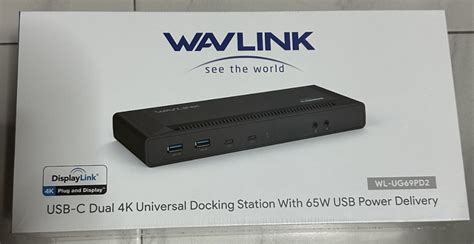 Wavlink Usb C Dual Hdmi K Hz In Universal Docking Station New Sealed Unit Computers