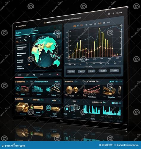 advanced digital dashboard with real time data analysis and monitoring