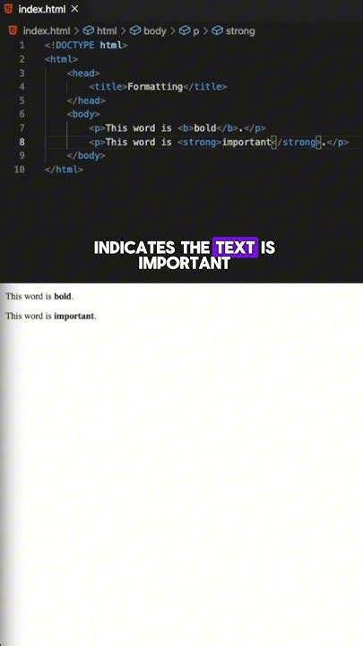 are you using the html strong tag correctly youtube