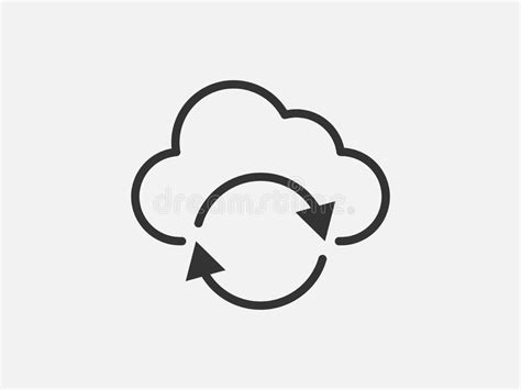 Technology Icon Vector Cloud Computing Connection Big Data Global