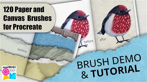 120 Paper And Canvas Brushes For Procreate L Brush Tutorial