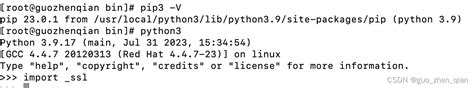 Python3.9.17配置openssl_python3与openssl版本-CSDN博客