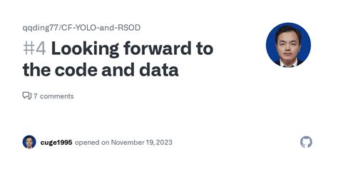 Looking Forward To The Code And Data · Issue 4 · Qqding77cf Yolo And Rsod · Github