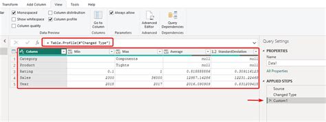Enhanced Data Profiling In Power Query Gui And Ta Microsoft