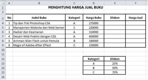 Contoh Soalan Latihan Microsoft Excel
