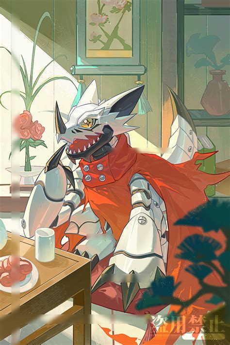 Hackmon Digimon Drawn By Ukuai Danbooru