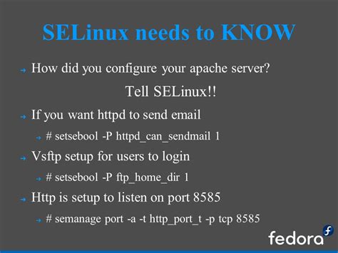 What Is SELinux Trying To Tell Me The 4 Key Causes Of SELinux Errors Ppt Download