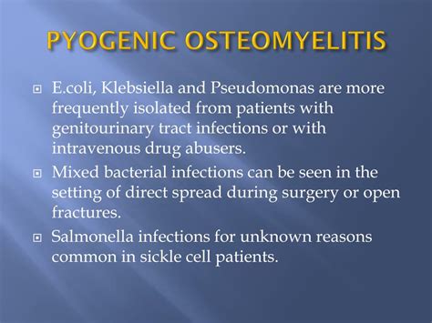 Ppt Musculoskeletal Block Pathology Lecture 3 Osteomyelitis And