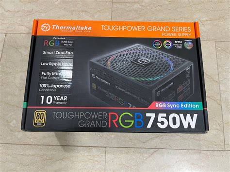 Thermaltake 750w Gold Full Modular PSU 10y Warranty, Computers & Tech ...