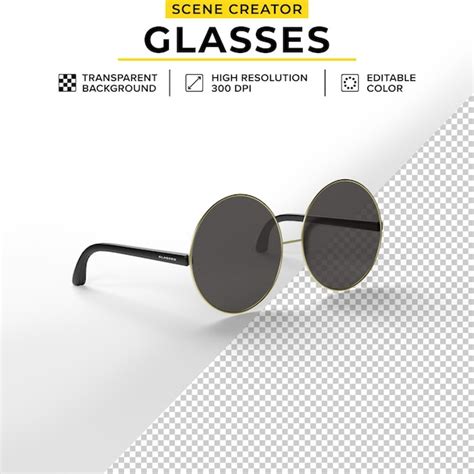 Premium Psd Glasses In 3d Rendering Isolated