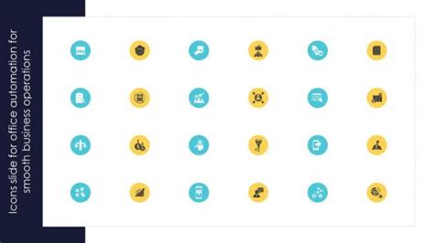 Icons Slide For Office Automation For Smooth Business Operations PPT Example