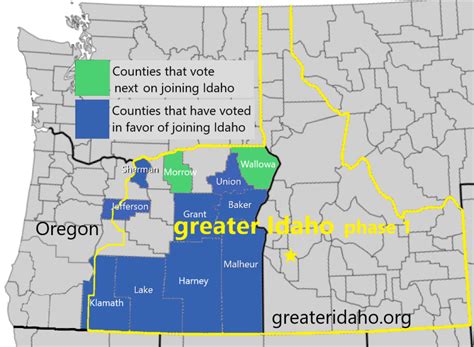 Greater Idaho Movement Scales Back Plan For Oregon Annexation