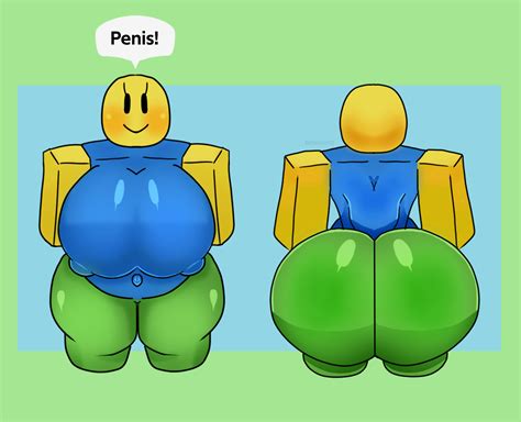 Rule 34 Big Butt Bubble Ass Bubble Butt Huge Breasts Looking At Viewer Noob Roblox Roblox