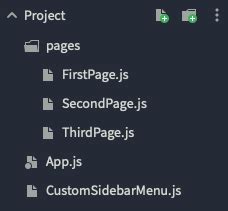 Custom React Navigation Drawer Sidebar With Image Icon In Menu
