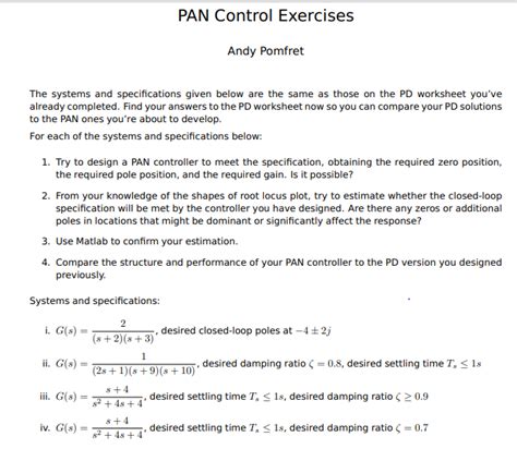 solved the systems and specifications given below are the